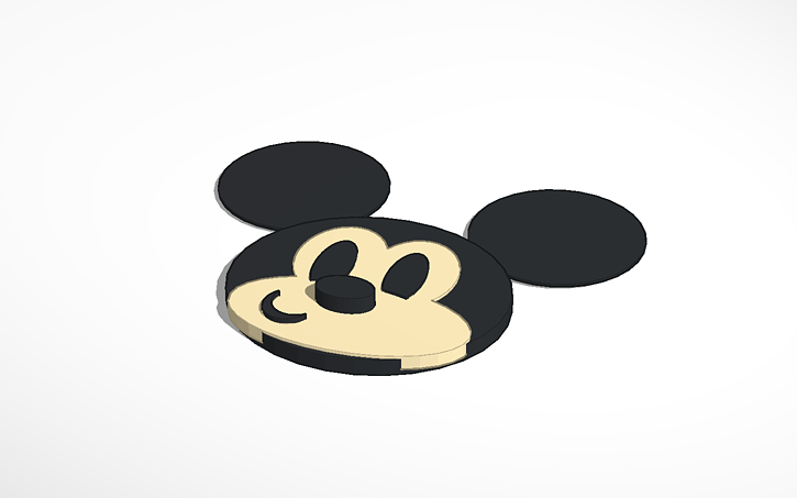 3D design mikey mouse - Tinkercad