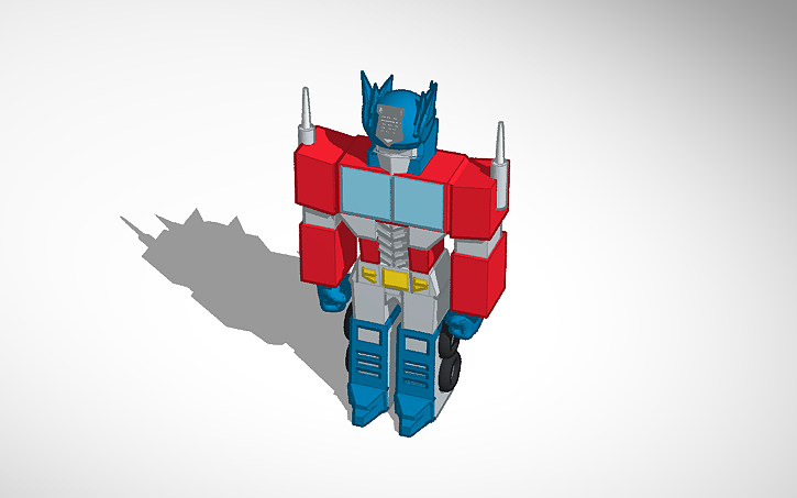 3D design Transformers - Optimus prime - Tinkercad