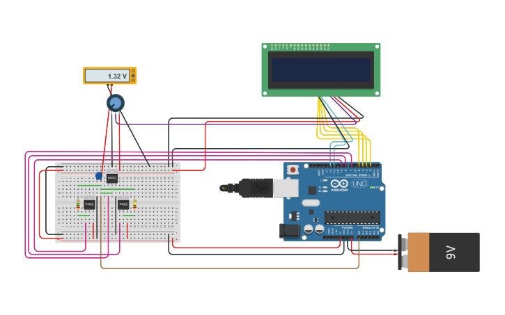 Circuit design Capacimètre Numérique - Tinkercad