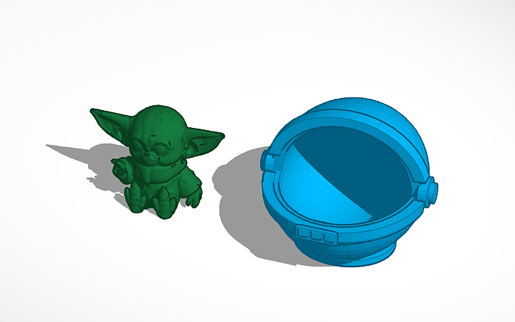 3D design Grogu | Tinkercad