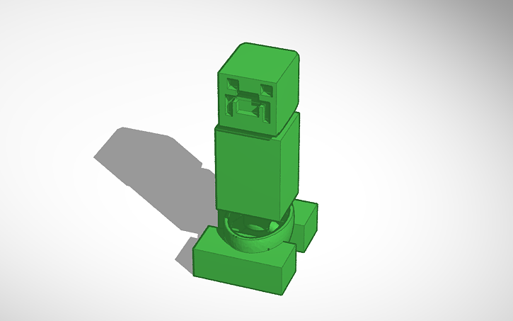 3D design creeper articulado - Tinkercad