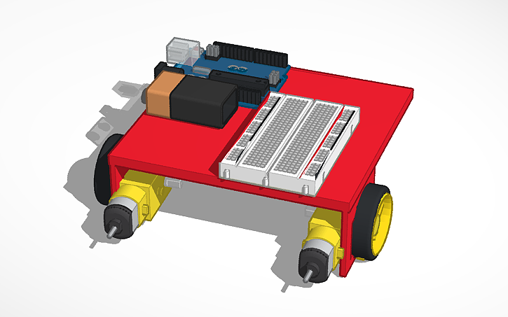 3D design robot car chasis by prabijith - Tinkercad