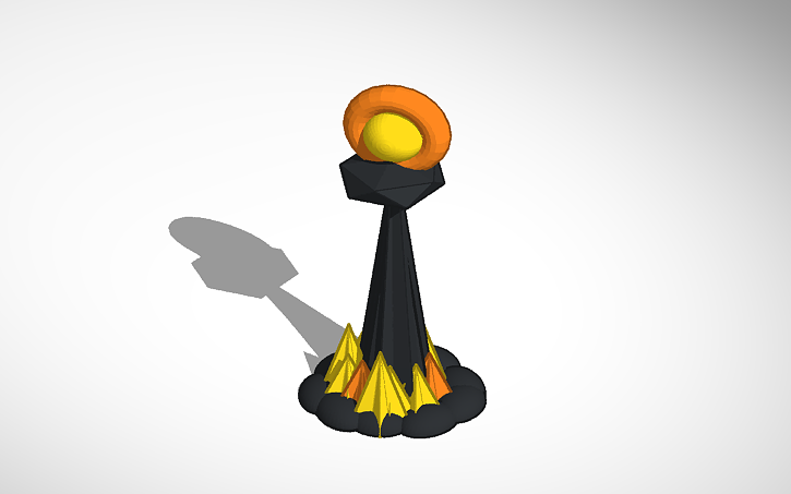 3D design inferno tower - Tinkercad