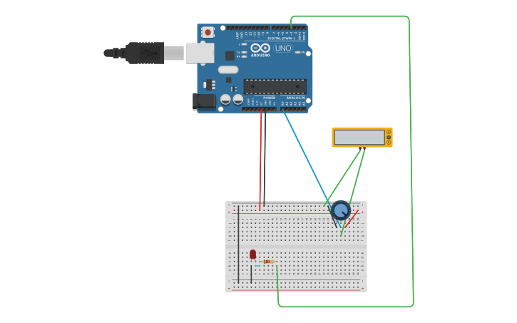 Circuit design arduino led - Tinkercad
