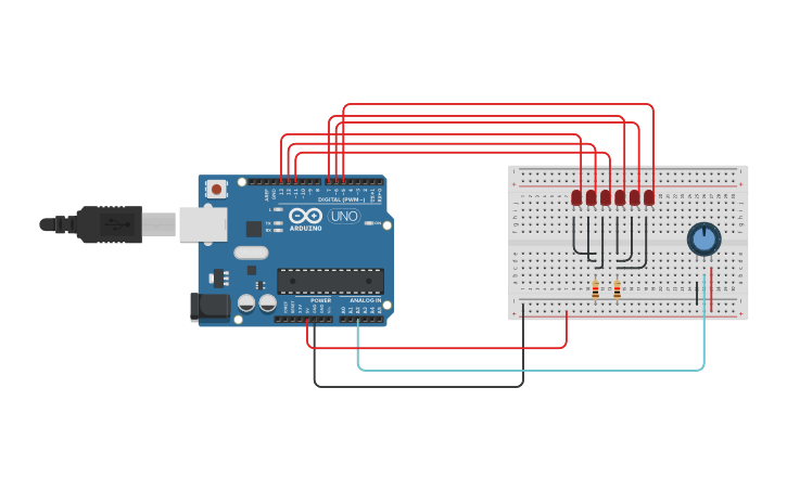 Circuit design Larson Scanner - Tinkercad