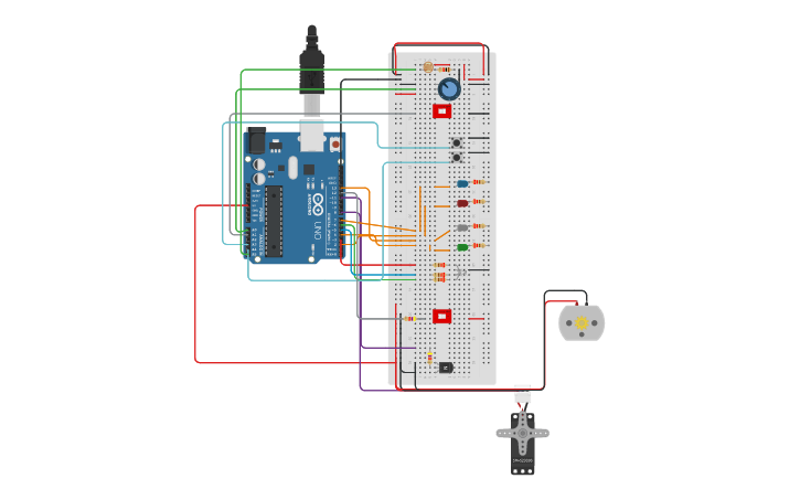 Circuit design Arduino final proyecto | Tinkercad