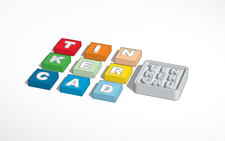 3D design tinkercad logo | Tinkercad