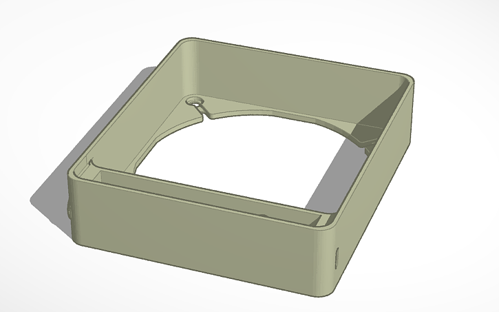 3D design 120mm fan box - Tinkercad