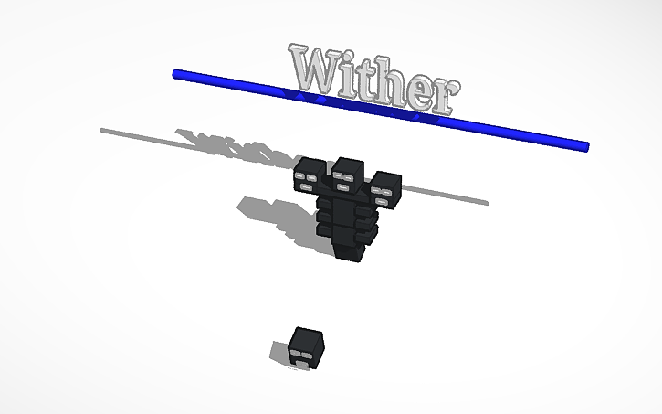 3D design Wither from Minecraft | Tinkercad