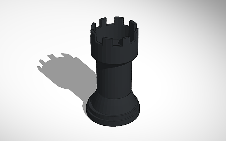 3D design TORRE DE AJEDREZ - Tinkercad