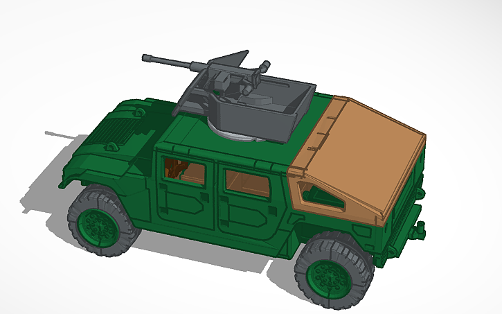 3D design Playmobil Humvee M998 | Tinkercad