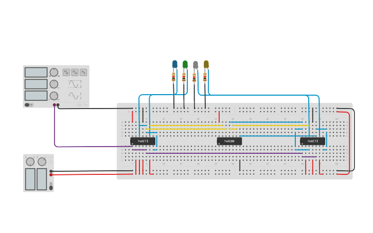 Circuit Design 4 Bit Synchronous Up Counter Tinkercad
