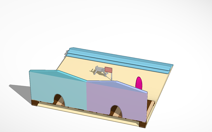 3D design beach | Tinkercad
