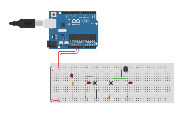 Circuit Design Come Comandare Un Led Breadboard Tinkercad