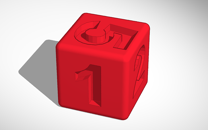 3D design dice | Tinkercad