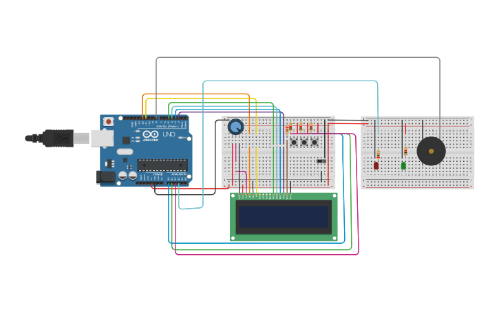 Circuit design Projet de Iot | Tinkercad