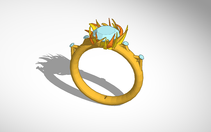 3D design Stephanie - Fire Ring - Tinkercad
