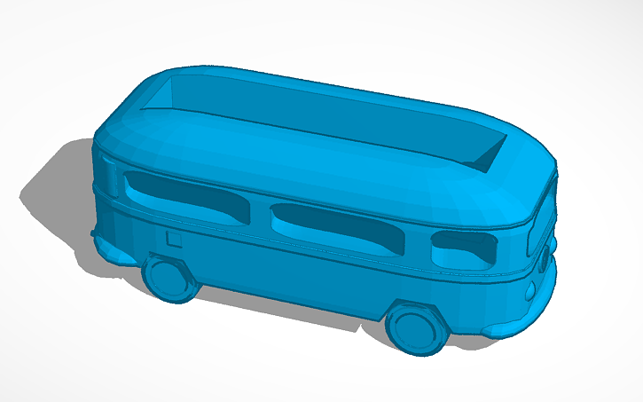 3D design VW Bus - Tinkercad