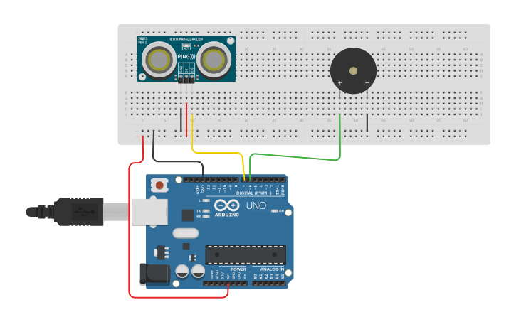 Circuit Design Measurement Of Distance Tinkercad
