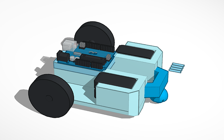 3D design Copy of Segunda Iteración Carcasa Coche Arduino - Tinkercad