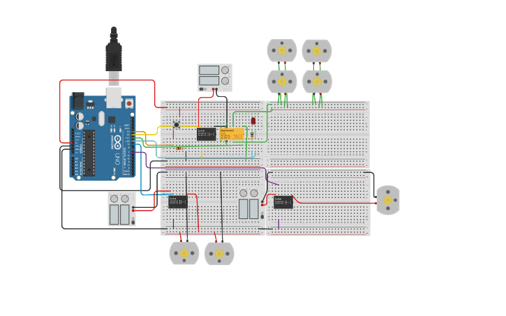 Circuit design Tuneladora 2.0 | Tinkercad