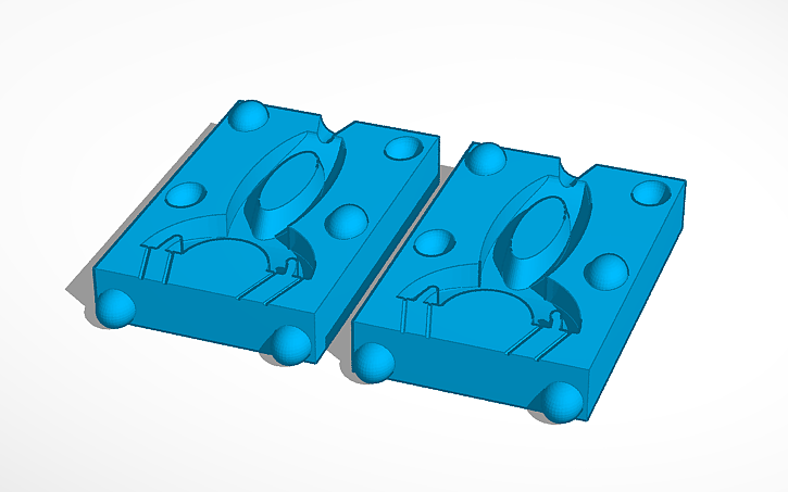 3D design Slingshot Frame Injection Mold Cast Die - Tinkercad