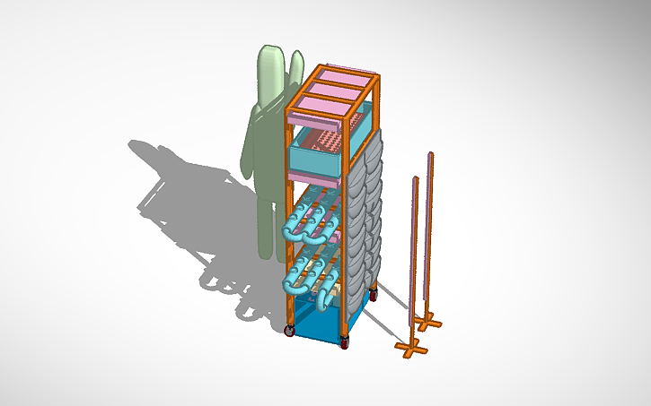 3D design Vertical garden - Tinkercad