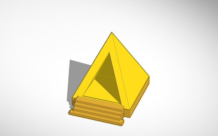 3D design Ancient Egyptian Futuristic Pyramid - Tinkercad