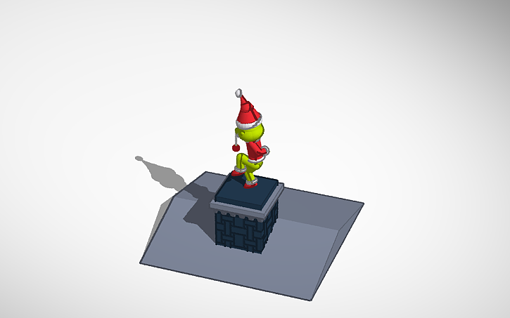 3D design The Grinch - Tinkercad