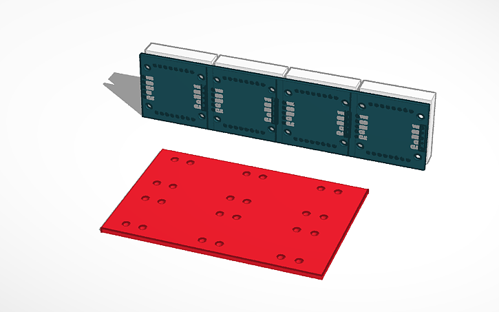 3D design 1088AB LED 8x21 matrix | Tinkercad