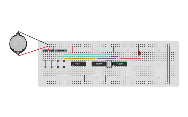 Circuit design 2X1 multiplexer | Tinkercad