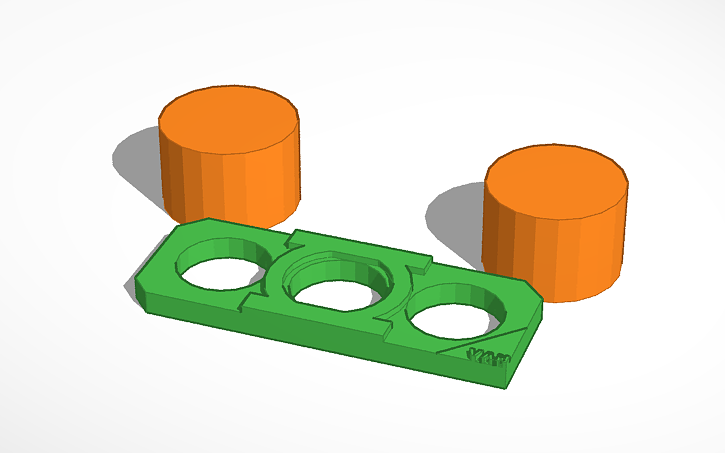 3D design Green Lantern Fidget Spinner Frame - Tinkercad