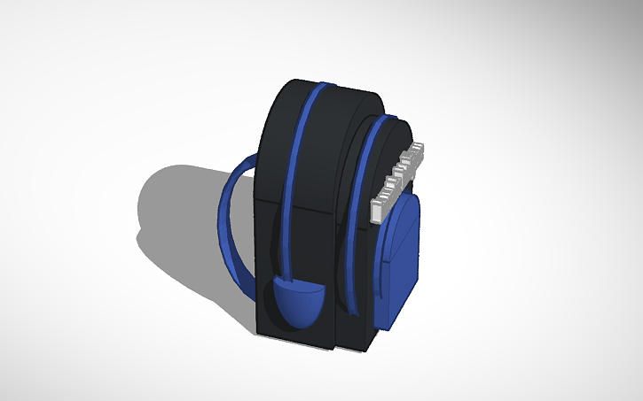 3D design Backpack - Tinkercad