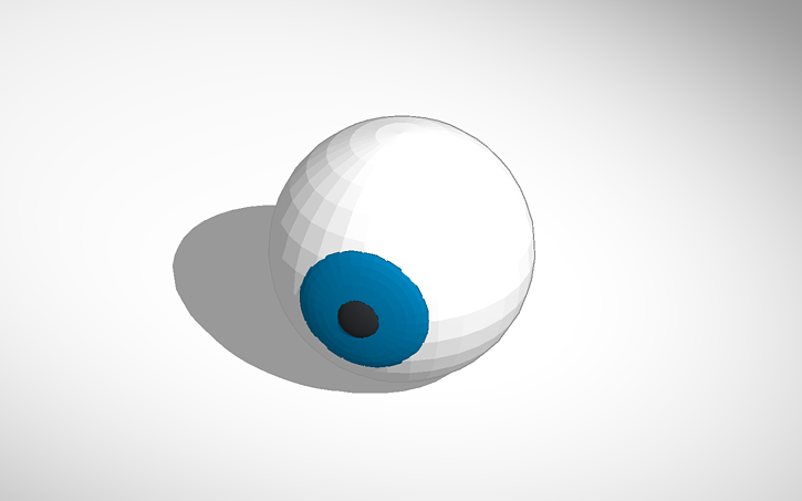 3D design eyeball - Tinkercad
