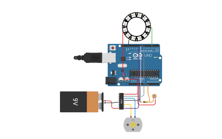 Circuit Design 6 1 Командная задача 1 в Thinkercad Tinkercad