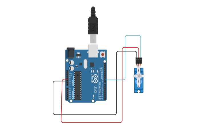 Circuit design PRACTICA 3_SERVOMOTOR - Tinkercad Circuit design PRACTICA 3_SERVOMOTOR - Tinkercad