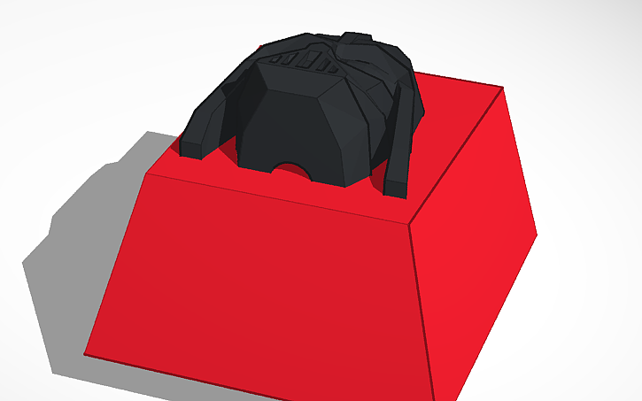 3D design keycap DarkVader - Tinkercad