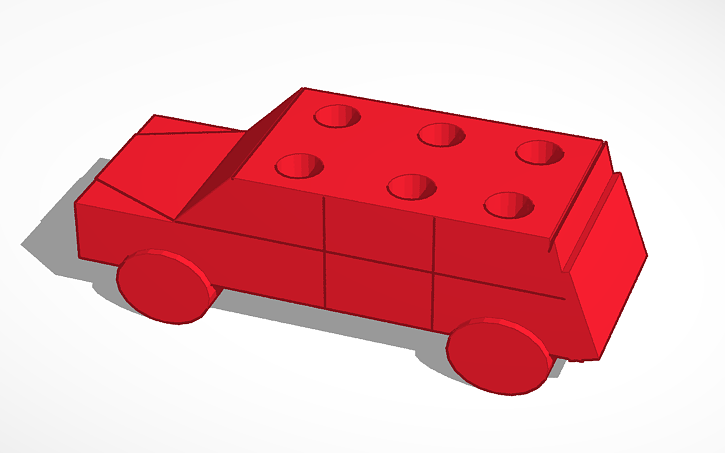 3D design Game of Life Car Piece - Tinkercad