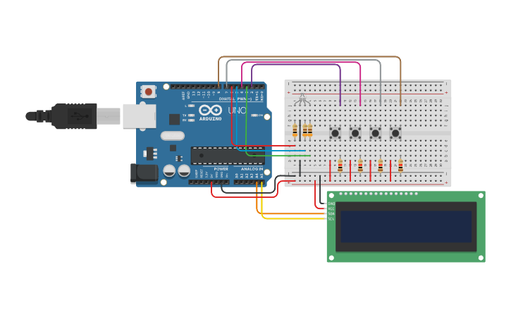 Circuit design Proyecto Programacion - Tinkercad