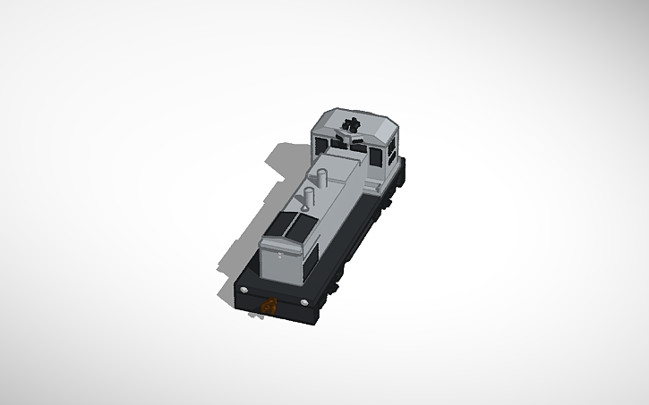 3D design Unpainted EMD MP15AC - Tinkercad