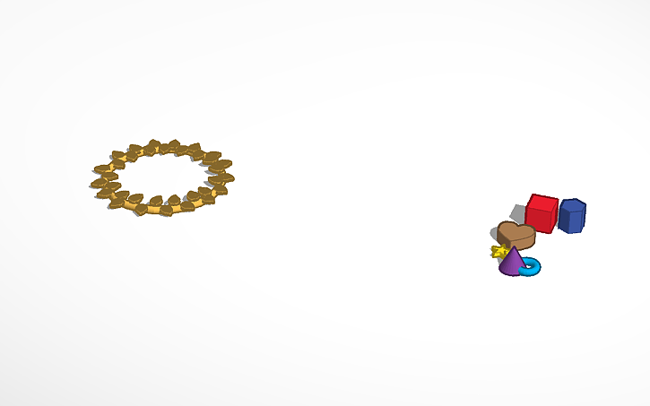 3D design Julius Caesar Crown - Tinkercad