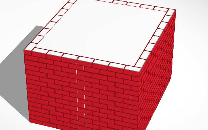3D design Brick Building - Tinkercad