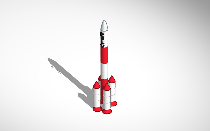 3D design Polar Satellite Launch Vehicle - Tinkercad