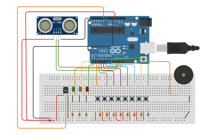 Circuit Design Arduino Board 3 Inputs Tinkercad
