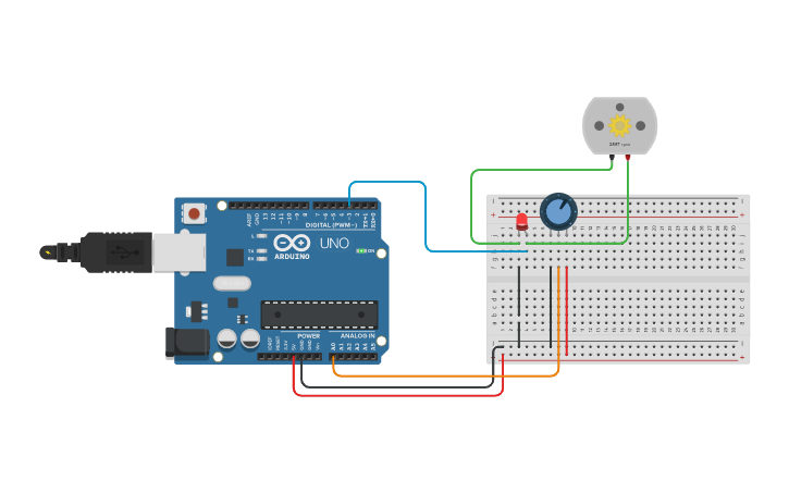 Circuit design Copy of vehicle speed sensor | Tinkercad