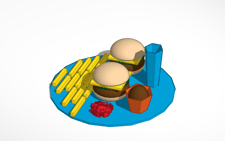 3D design burgers - Tinkercad
