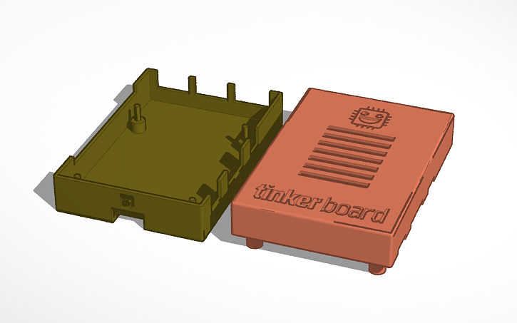 3D design (updated) Tinkercase W/ GPIO Slot | Tinkercad
