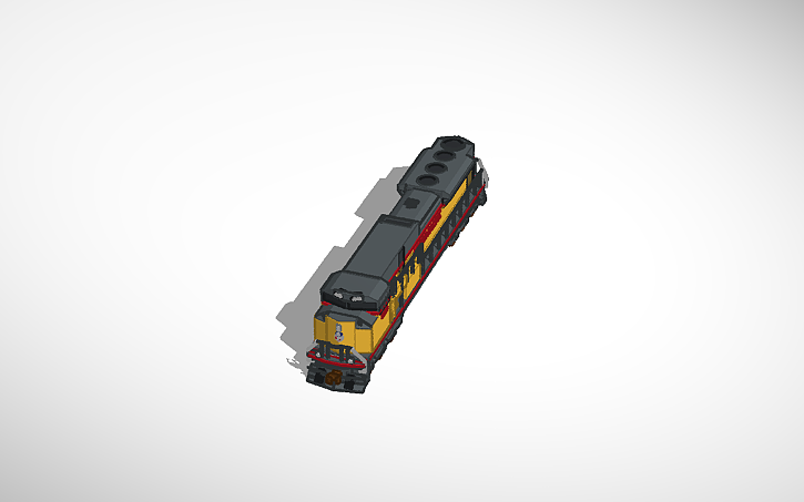 3D design Union Pacific EMD SD90MAC-H 8540 - Tinkercad