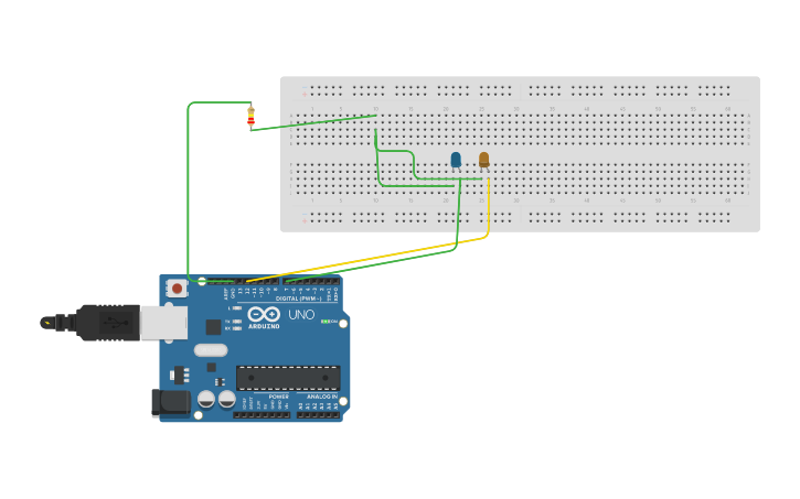 Circuit design TWO LED WITH DIFF INTERVAL - Tinkercad