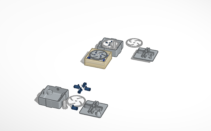 3D design Mechanical box - Tinkercad